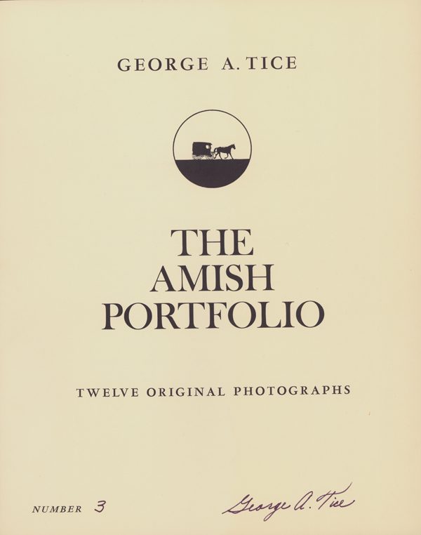 George Tice Amish Portfolio Scott Nichols Gallery